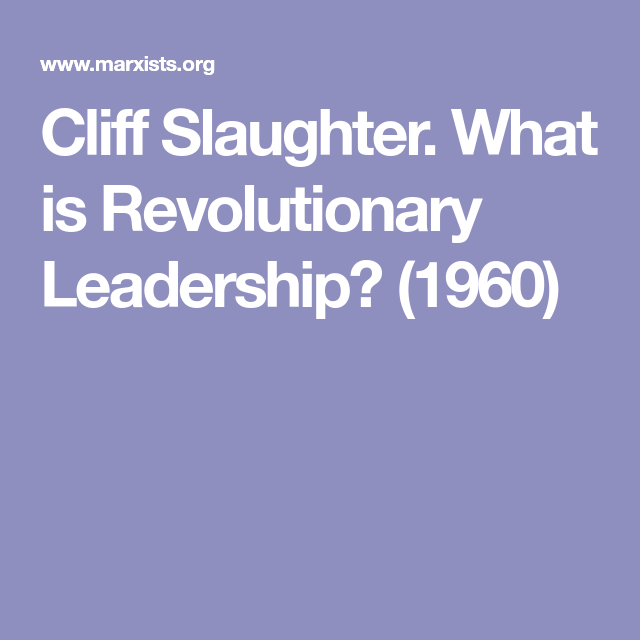 An obituary to Cliff Slaughter (1928 – 3 May 2021) | Socialist Fight